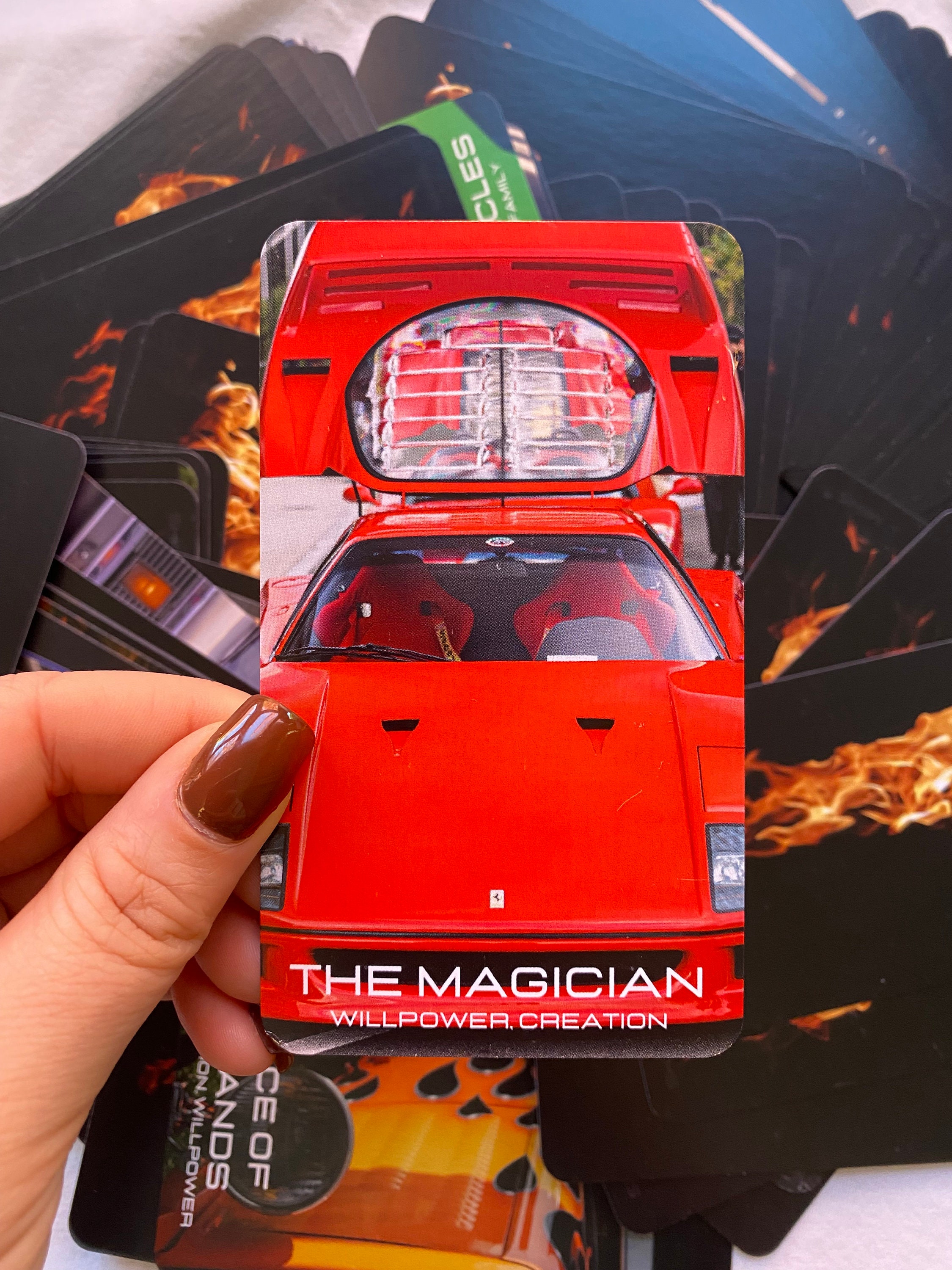 Ignition Tarot Deck (78 Cards)/ Car Tarot Deck/ Classic Car/ Sports ...