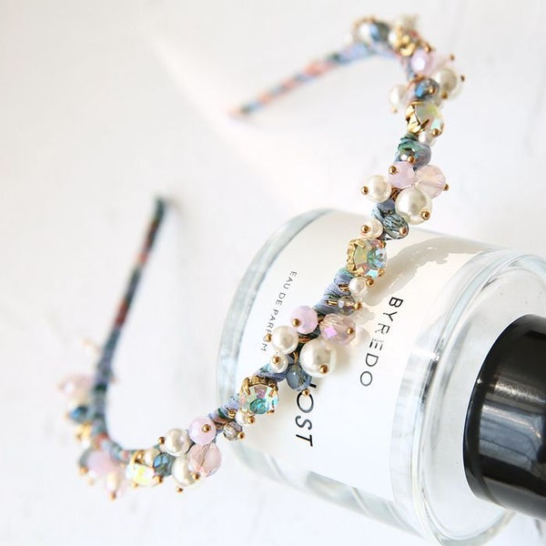 Pink Blue Headband - Etsy