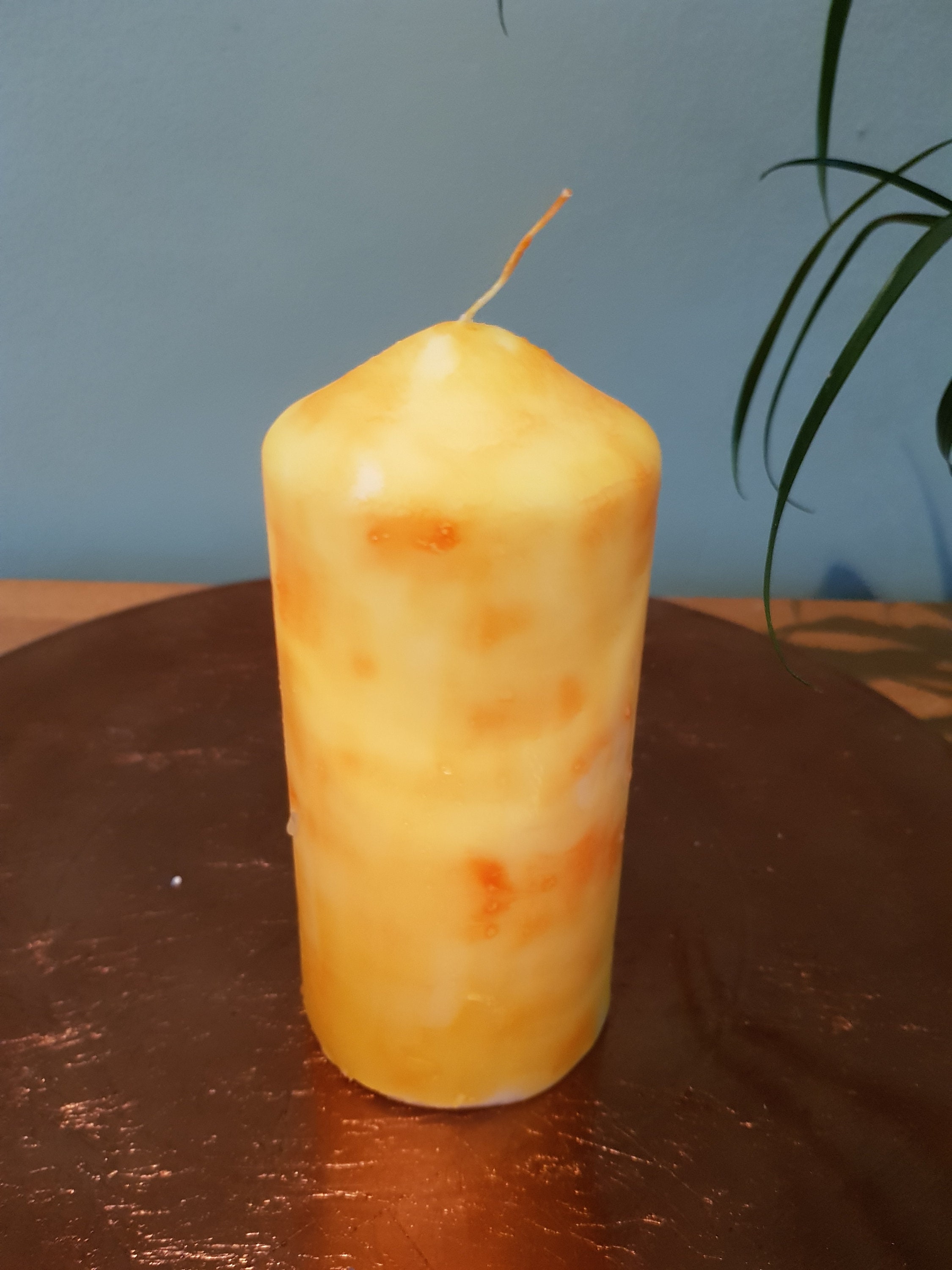 Handmade Tie Dye Pillar Candles | Etsy