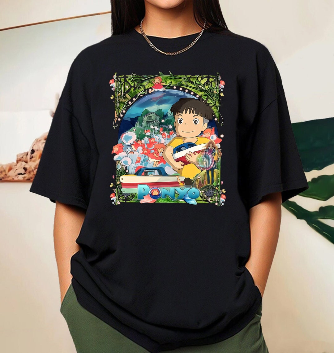 Sosuke and Ponyo Shirt, Goldfish Ponyo Shirt, Studio Ghibli Tee, Hayao ...