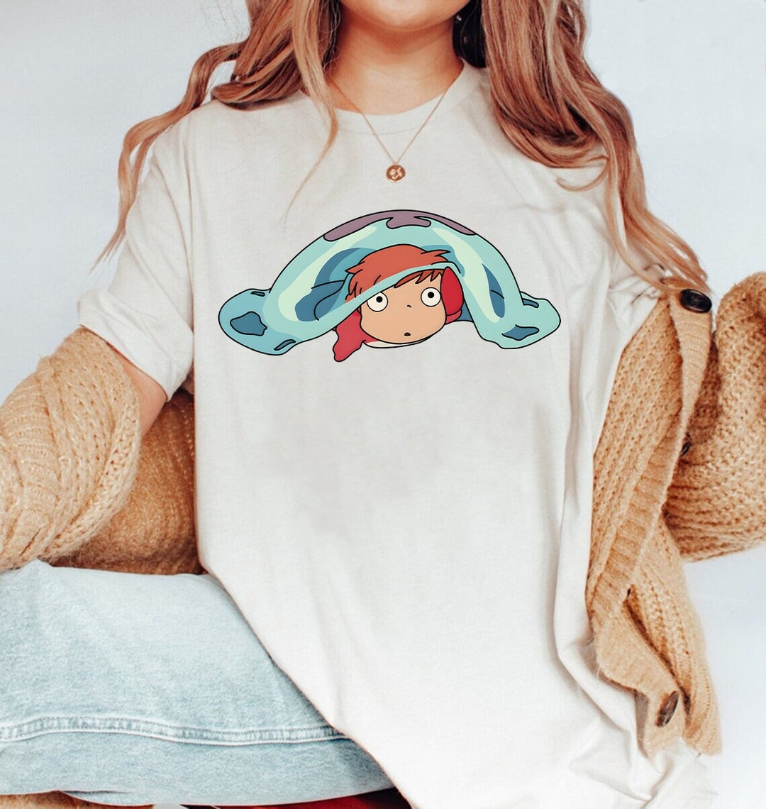 Ponyo Shirt, Cute Goldfish Ponyo Shirt, Studio Ghibli Shirt, Hayao ...