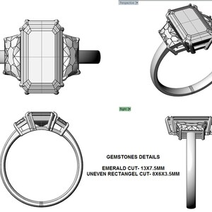 Unique Padparadscha Sapphire Wedding Ring 925 Silver Paraiba Tourmaline ...