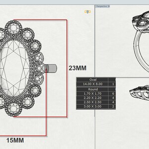 Padparadscha Sapphire Engagement Ring for Women Unique Cocktail Ring ...