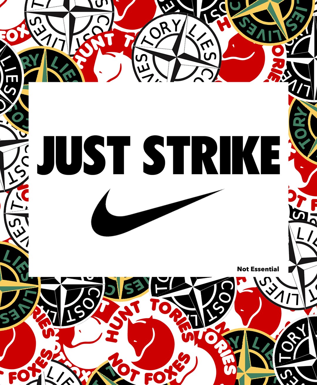 Just Strike Stickers (white & Black) - Etsy
