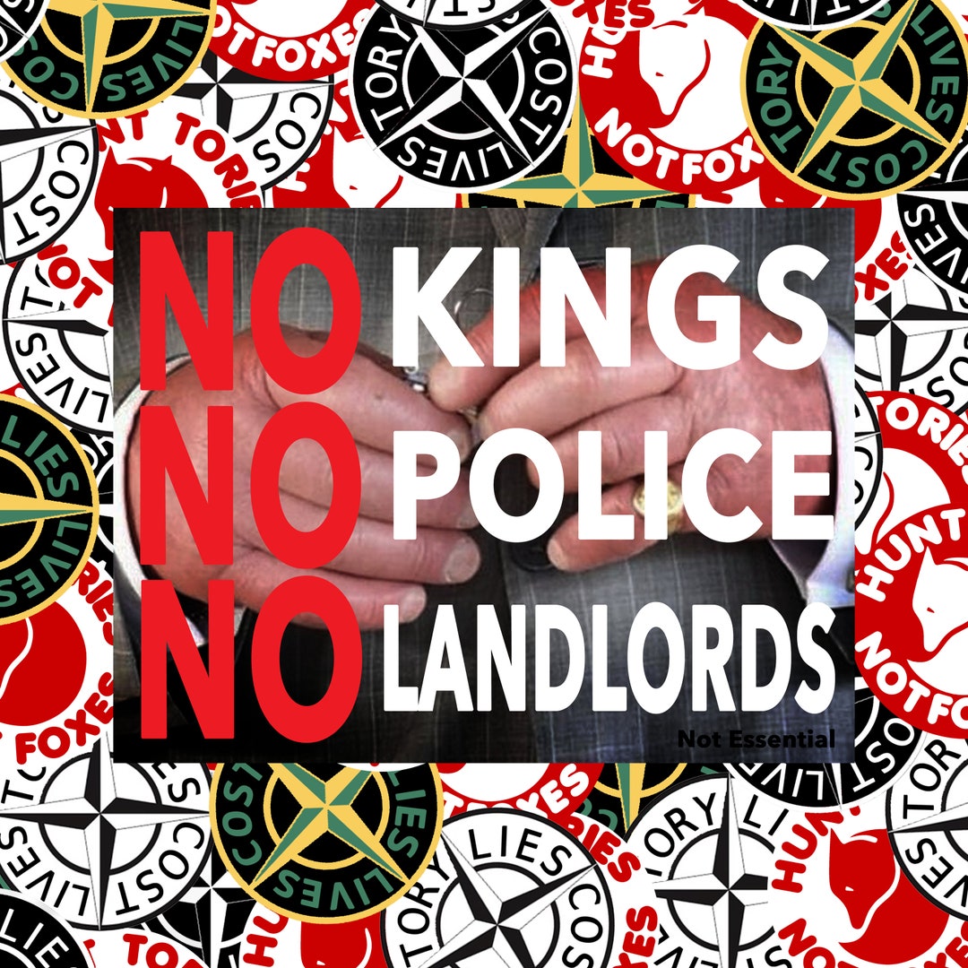 No Kings, No Police, No Landlords Stickers - Etsy