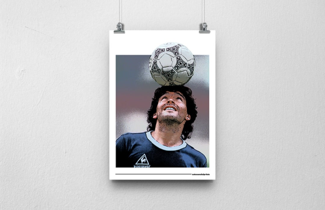Diego Maradona Print - Etsy