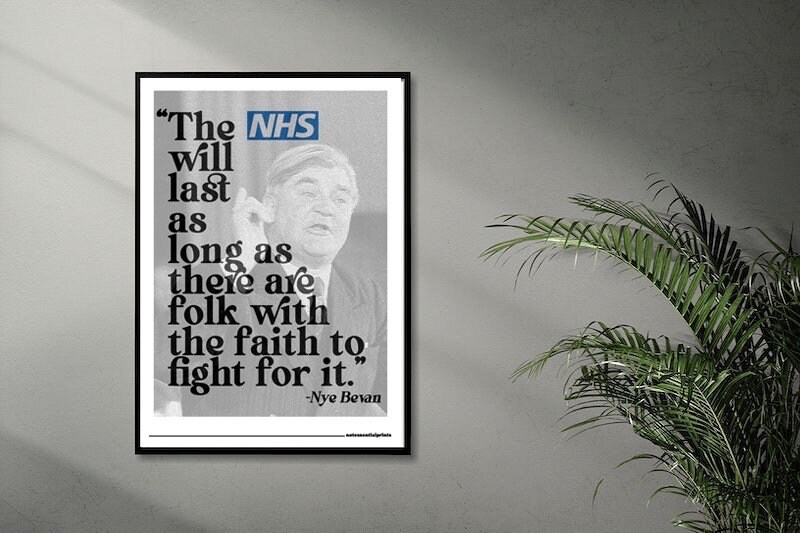 Nye Bevan NHS Print (general Election 2024) - Etsy