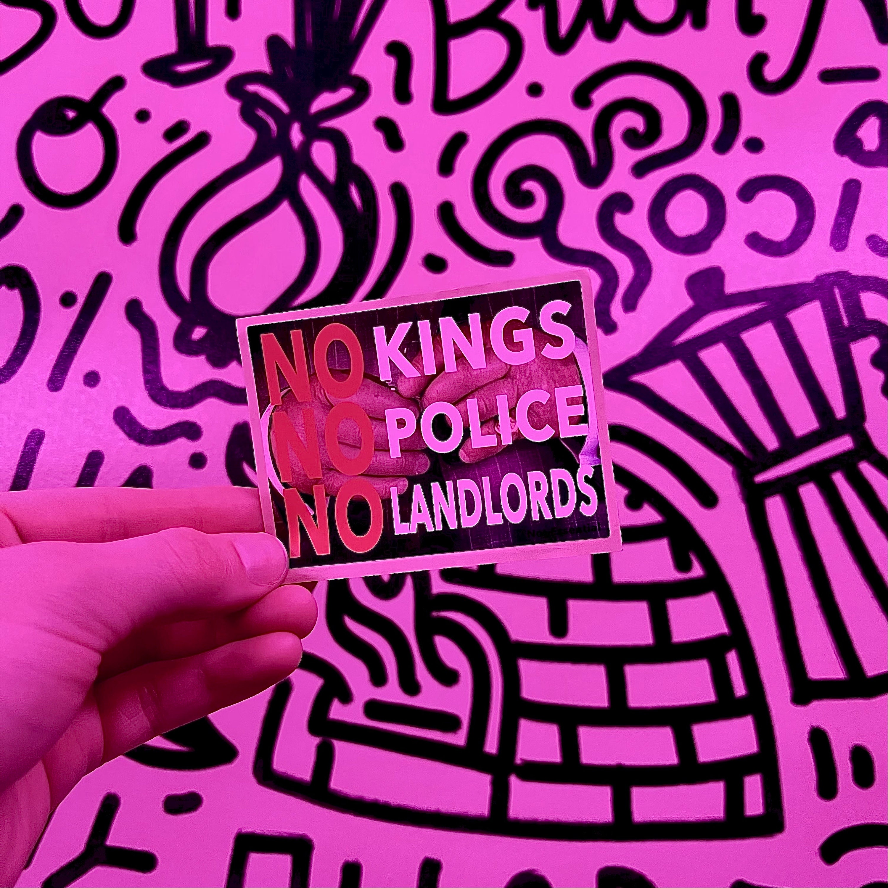 No Kings, No Police, No Landlords Stickers - Etsy