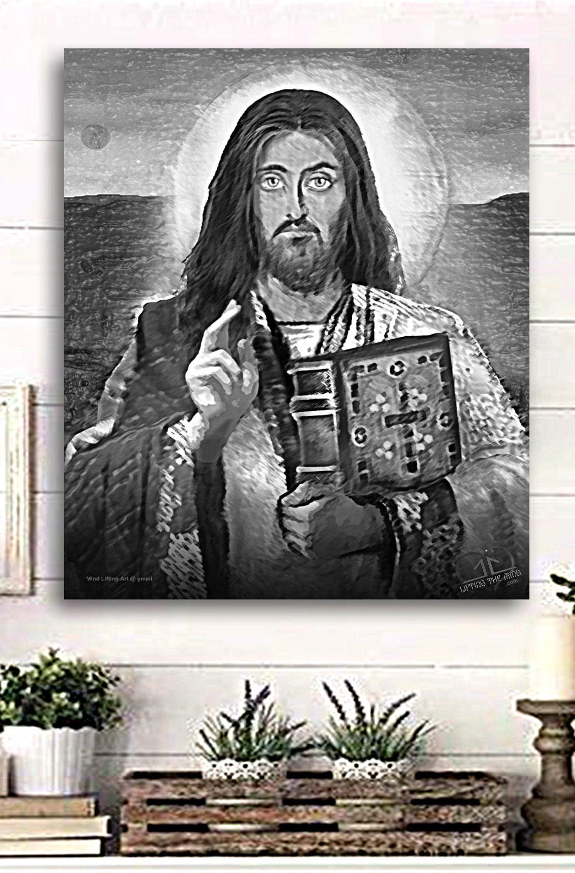 Jesus Christ pencil and pen | Etsy