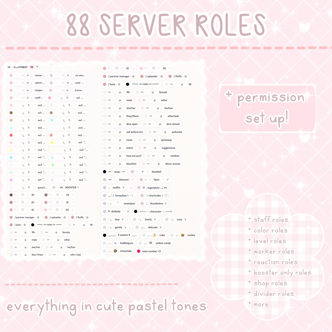 Cute Pink Discord Server Template (instant Download) - Etsy