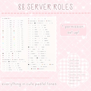 Cute Pink Discord Server Template - Etsy