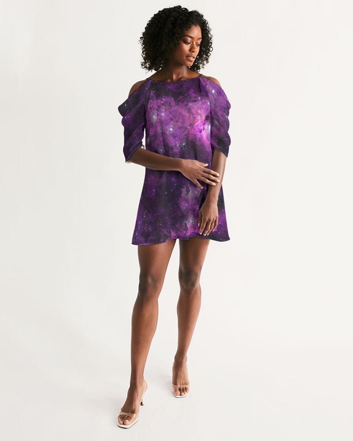 Galaxy Dress, Galaxy Print Space Dress, Galaxy Clothing & Astronomy ...