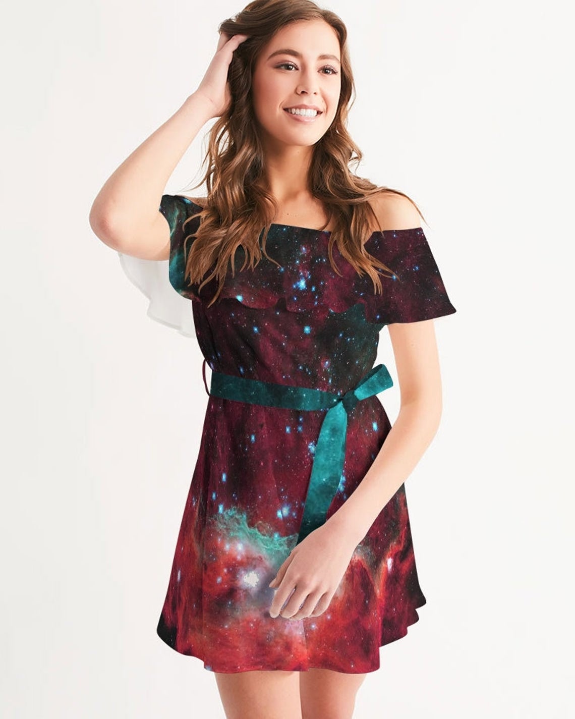 Galaxy Dress Space Dress Constellation Dress Galaxy Print - Etsy
