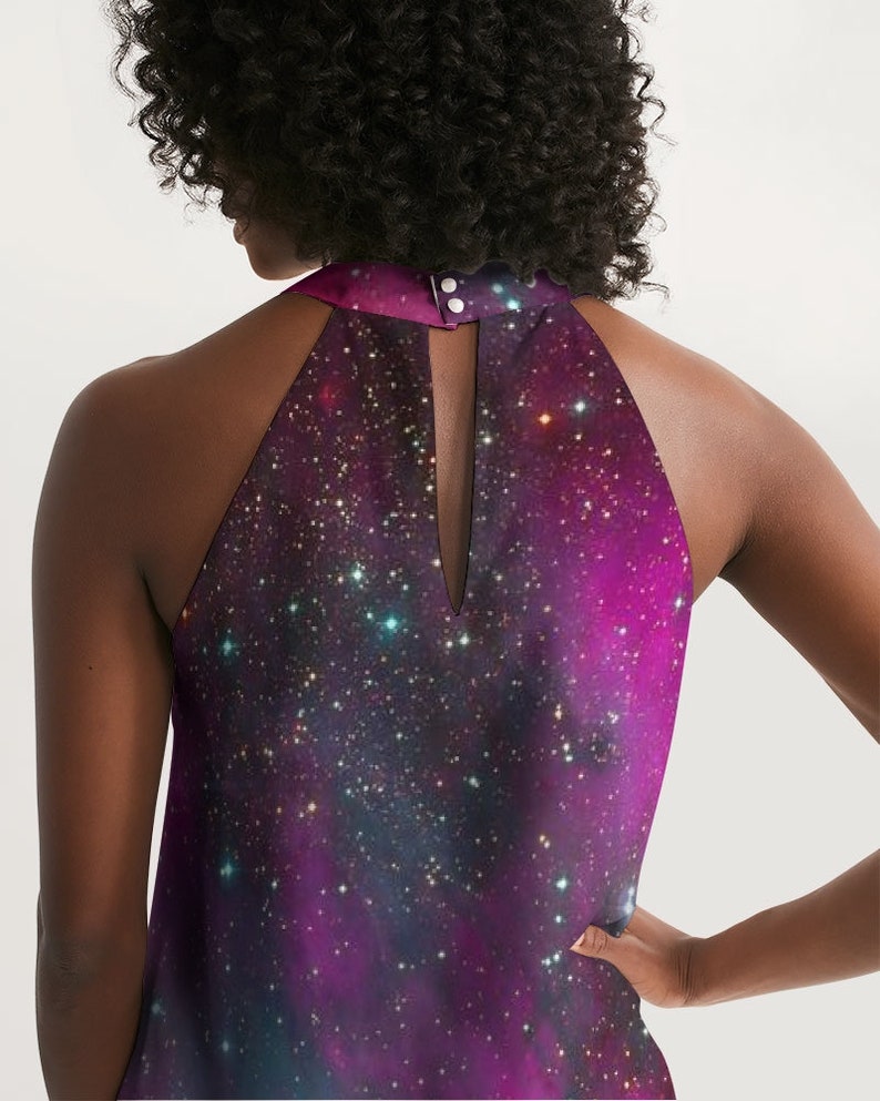 Galaxy Dress, Women's Halter Dress, Astronomy Gifts, Science Dress ...
