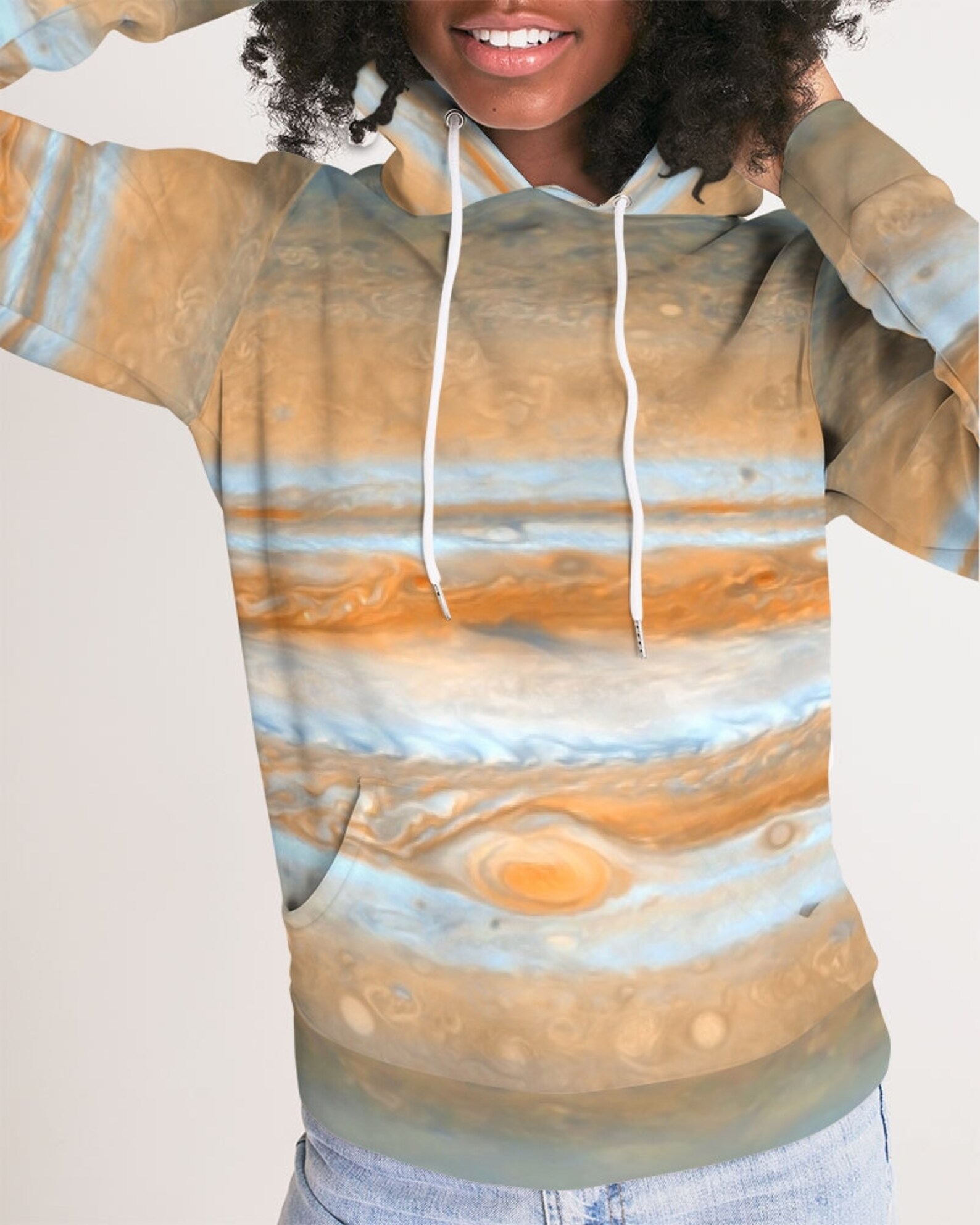 Jupiter Hoodie for Women, Space Gift for Astronomy Lovers, Space Hoodie ...