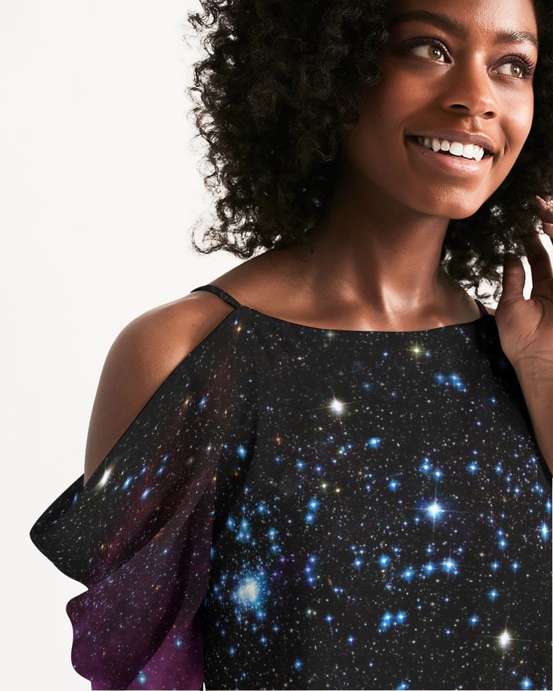 Nebula Star Dress, Galaxy Print Space Dress, Galaxy Dress, Galaxy ...