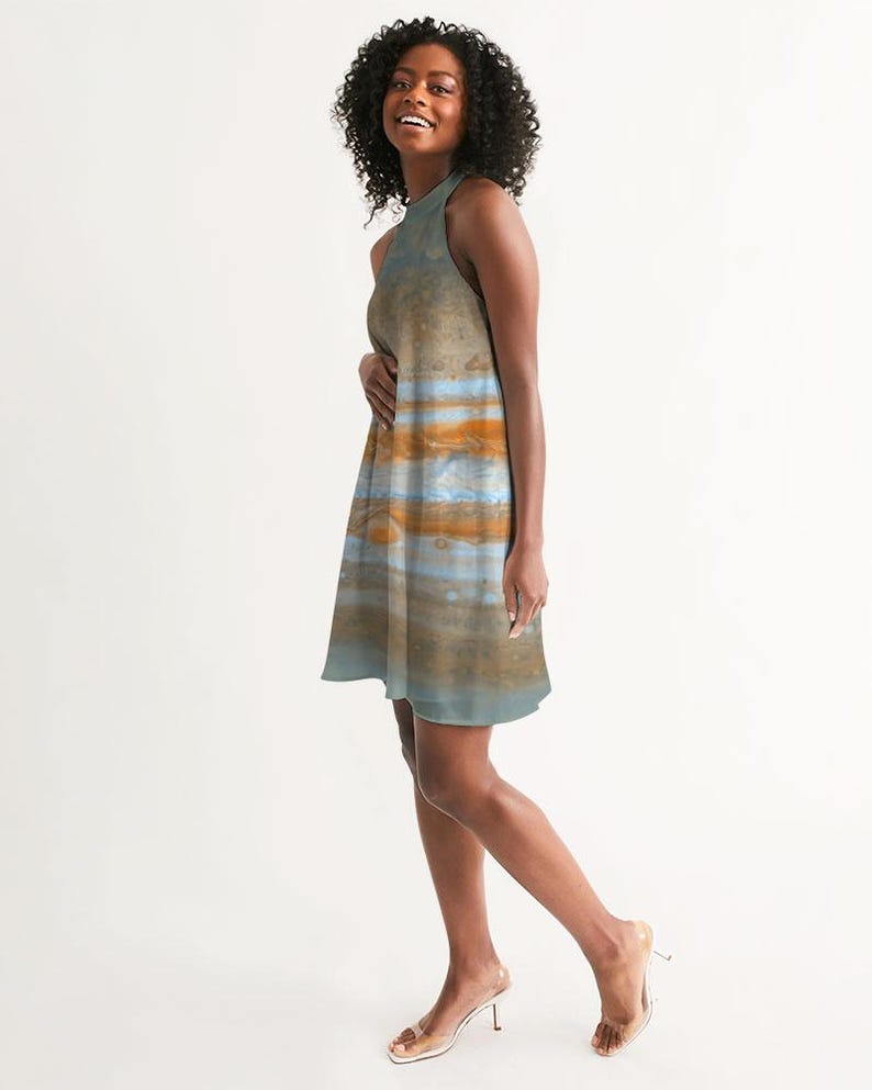 Jupiter Dress, Women's Halter Dress, Astronomy Gifts, Science Dress ...