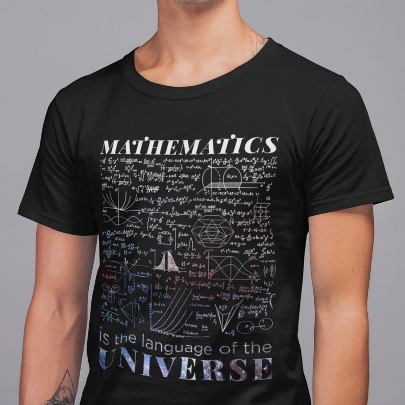 Math Tshirt, Math is the Language of the Universe Science Shirt for ...