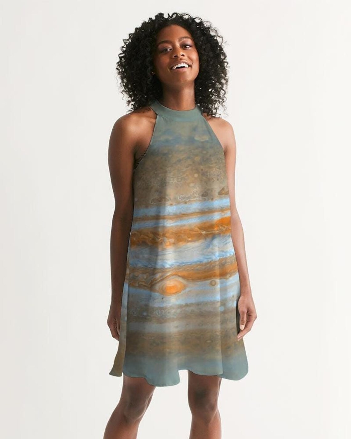 Jupiter Dress, Women's Halter Dress, Astronomy Gifts, Science Dress ...
