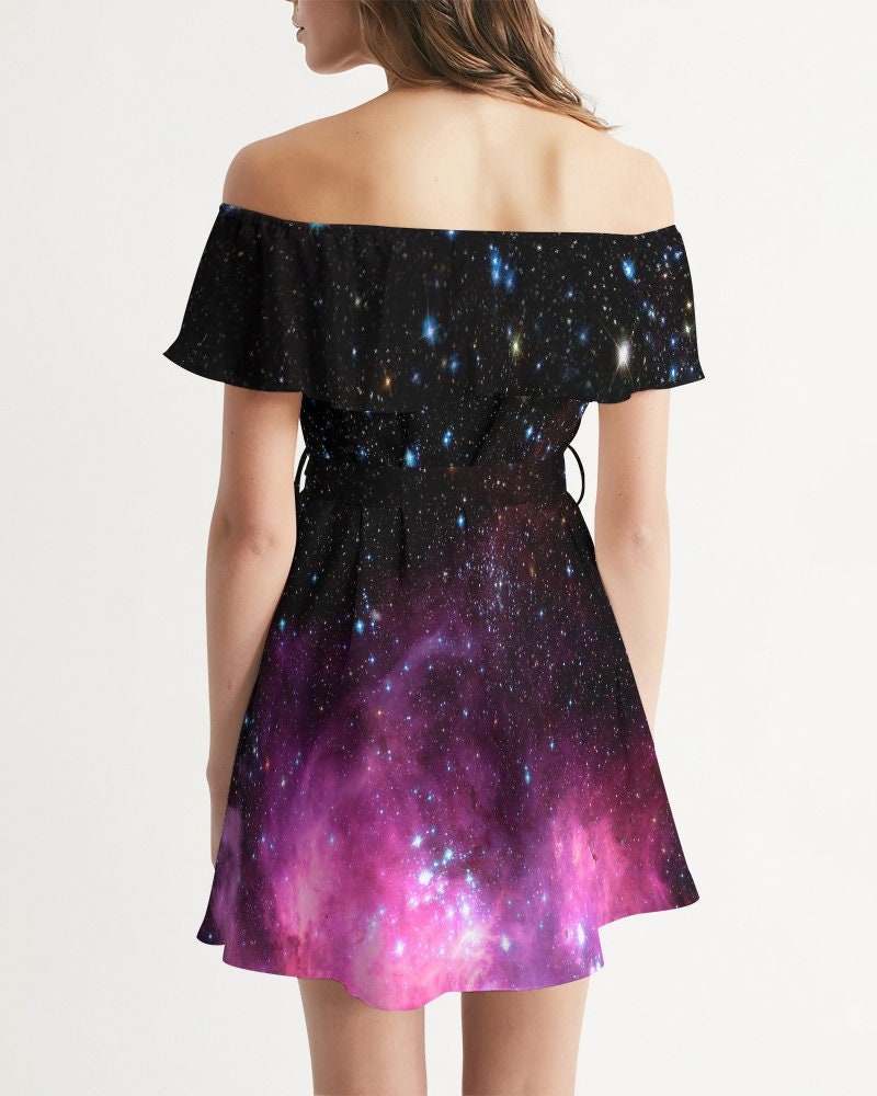Nebula Star Dress, Galaxy Print Space Dress, Galaxy Dress, Galaxy ...