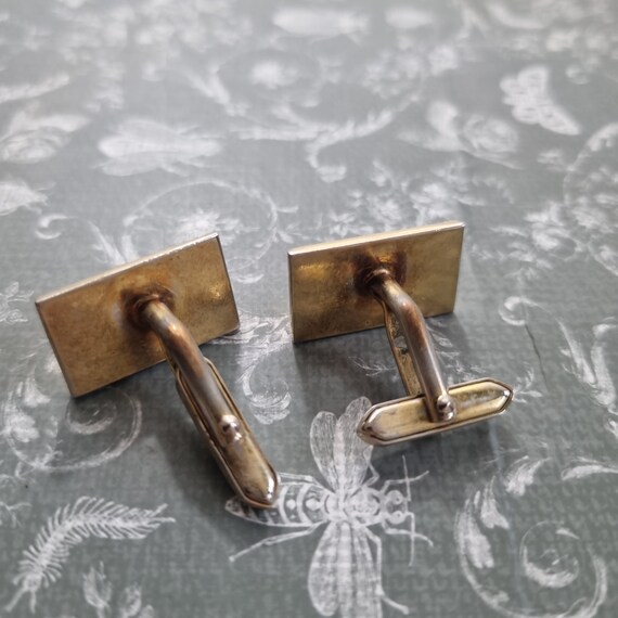 Old cuff buttons from W.Germany gold chains vintage g… - Gem