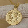 14K Solid Gold Cockapoo Necklace - Custom Dog Pendant, Personalized Pet ...
