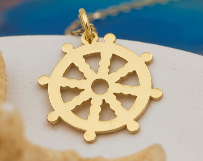 Dharma Pendant Wheel of Life Samsara Bronze Amulet Buddhist Talisman ...