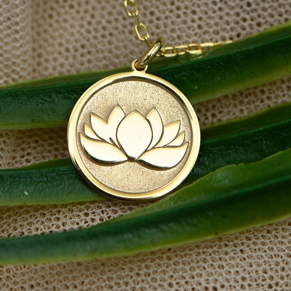 Lotus Flower Pendant - Etsy