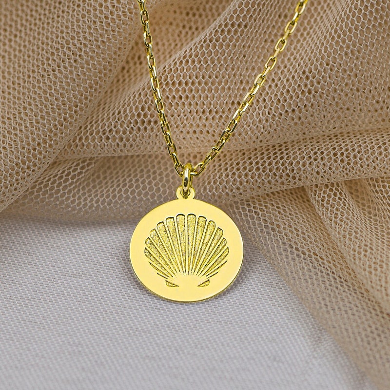 Gold Shell Necklace - Etsy