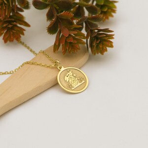 Personalized 14k Real Solid Gold Rabbit and Butterfly Necklace - Dainty ...