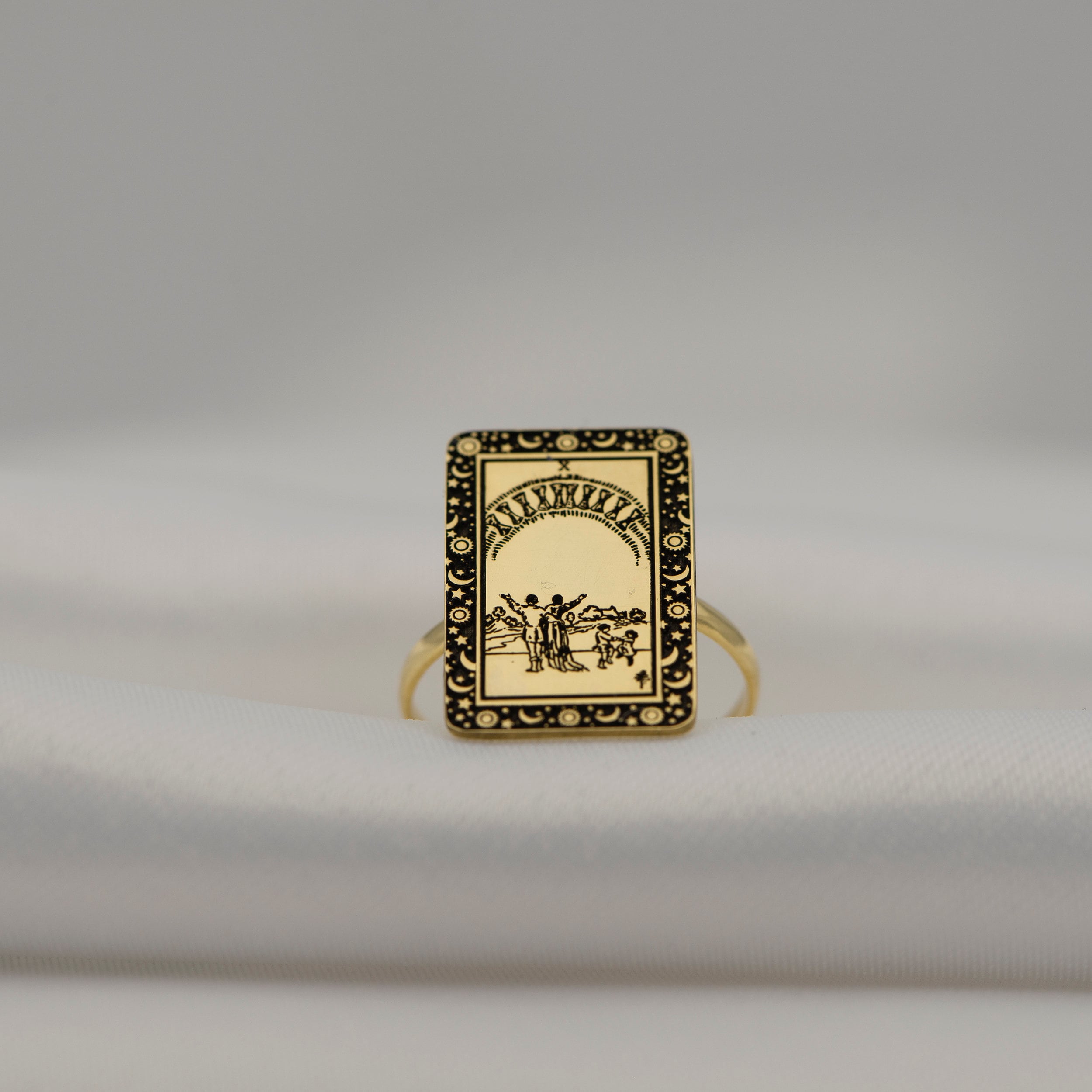 Ten of Cups Tarot Ring Silver Tarot Card Jewelry Tarot Gifts Astrology ...