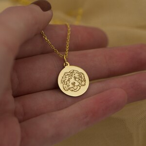 Personalized 14K Solid Gold Cavapoo Necklace - Cute Dog Pendant, Pet ...