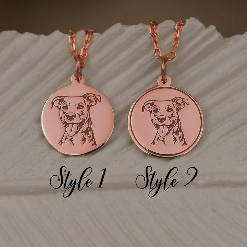 14K Solid Gold Black Mouth Cur Necklace - Custom Dog Pendant ...
