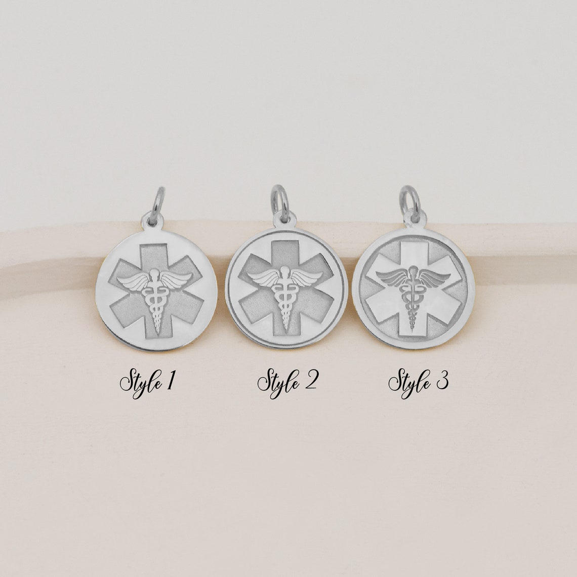 Medical Alert Id Necklace Real 14k Solid Gold by Demir Uluer ...