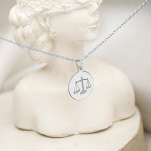 14K Solid Gold Justice Pendant - Symbol of Fairness and Truth | Legal ...
