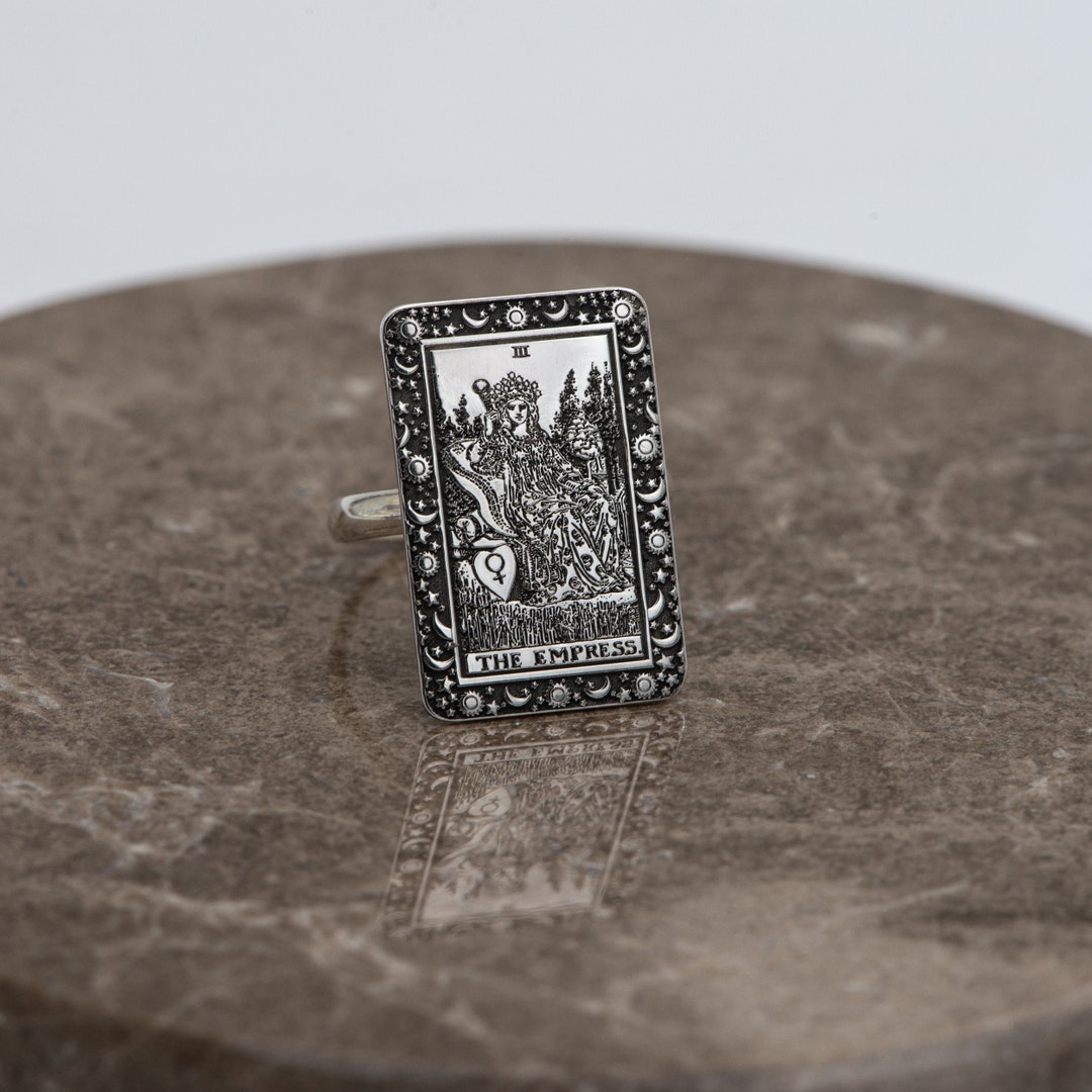 Sterling Silver the Empress Tarot Ring - Astrology Jewelry ...
