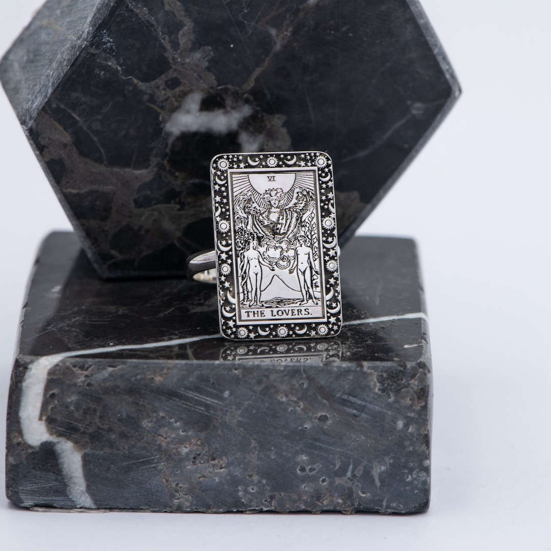 Tarot Ring the Lovers - Sterling Silver Tarot Jewelry Tarot Gifts Gifts ...