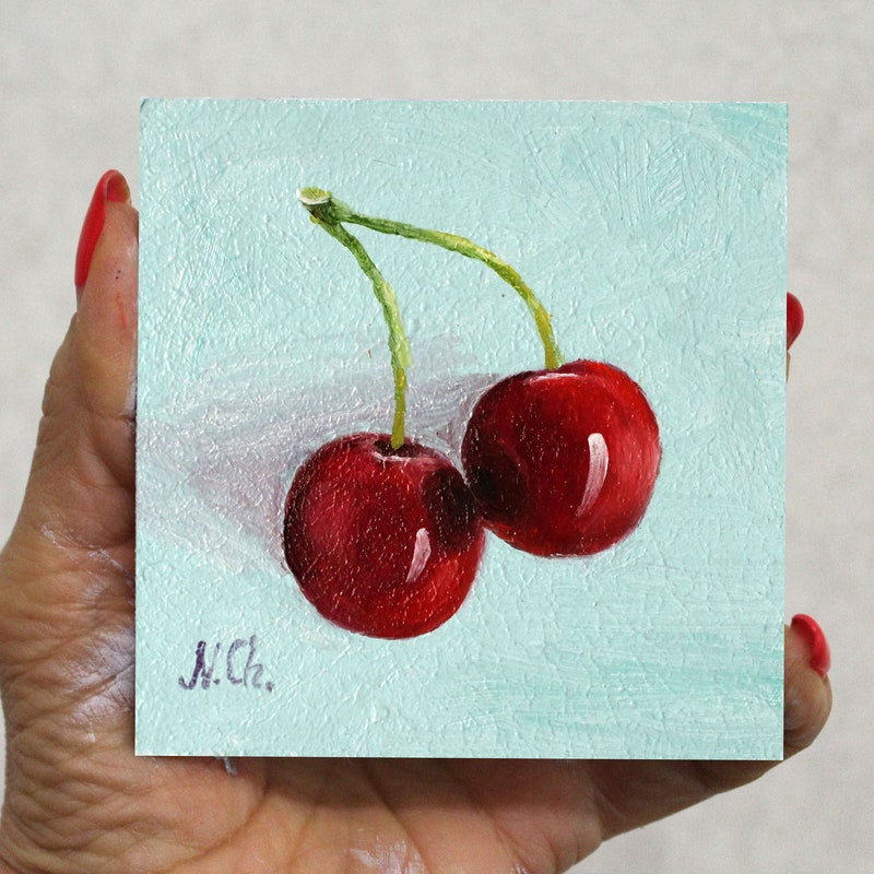Cherry Painting - Etsy