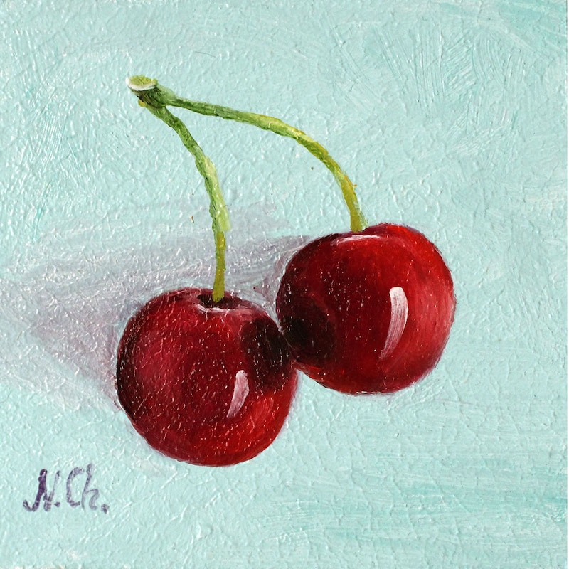 Cherry Painting - Etsy