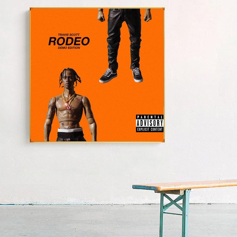 Travis Scott Rodeo Music Album Cover Canvas Poster | Etsy