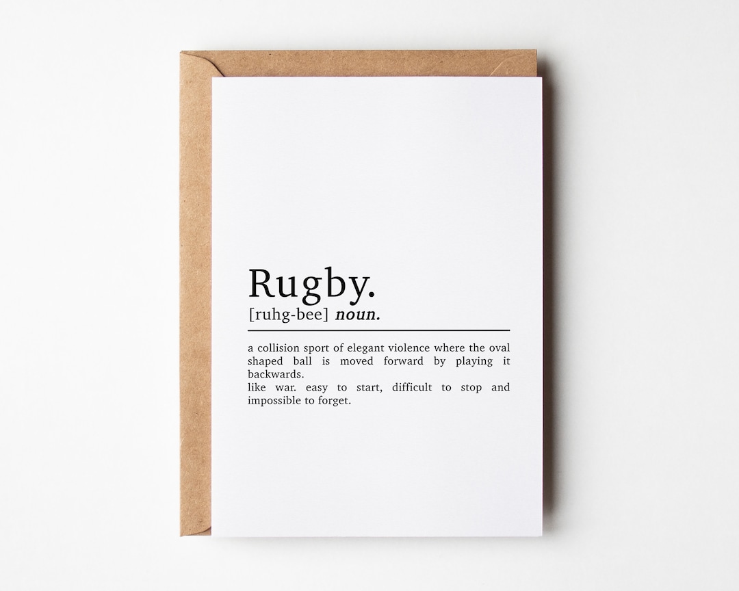Rugby Birthday Card, Rugby Definition, Rugby Card, Rugby Player ...