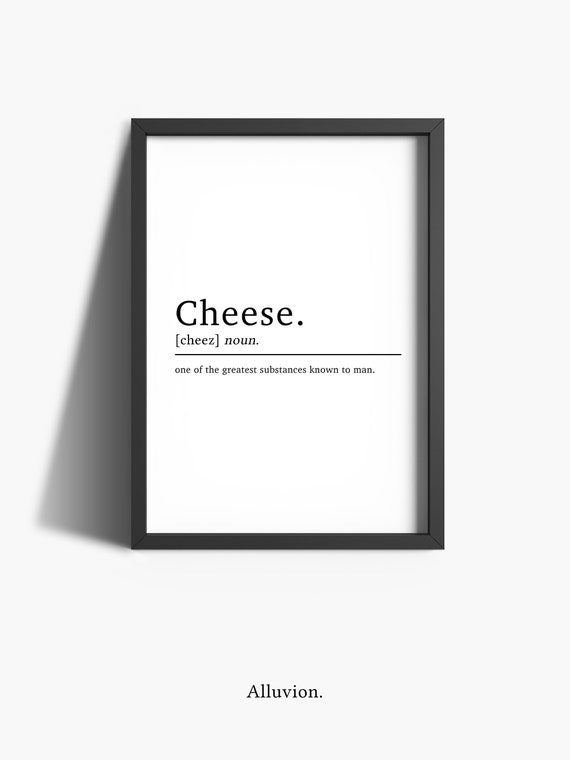 Cheese Definition Kitchen and Dining Kitchen Prints - Etsy