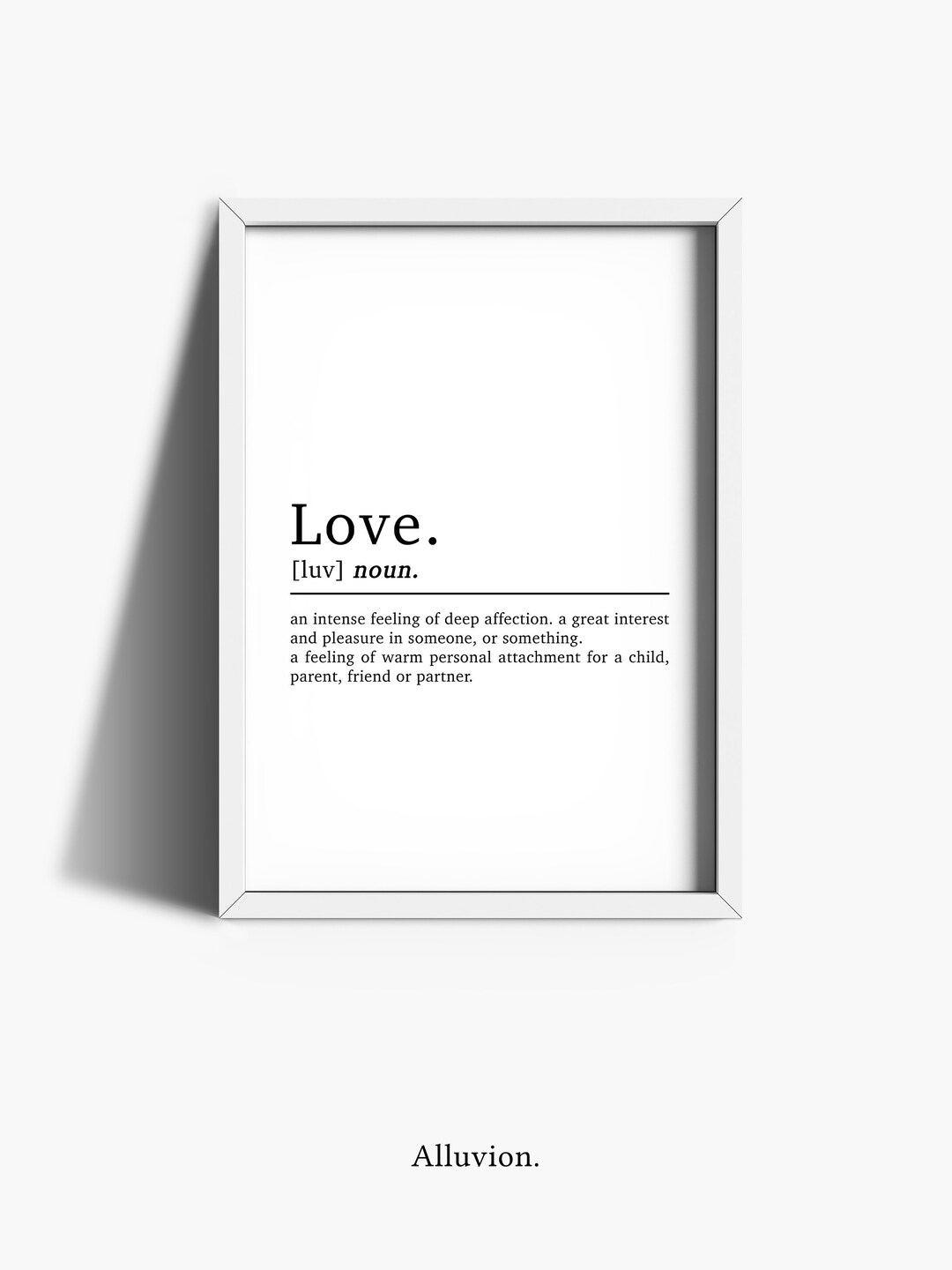 Love Definition Print | Love Prints | Anniversary Gifts | Romantic ...