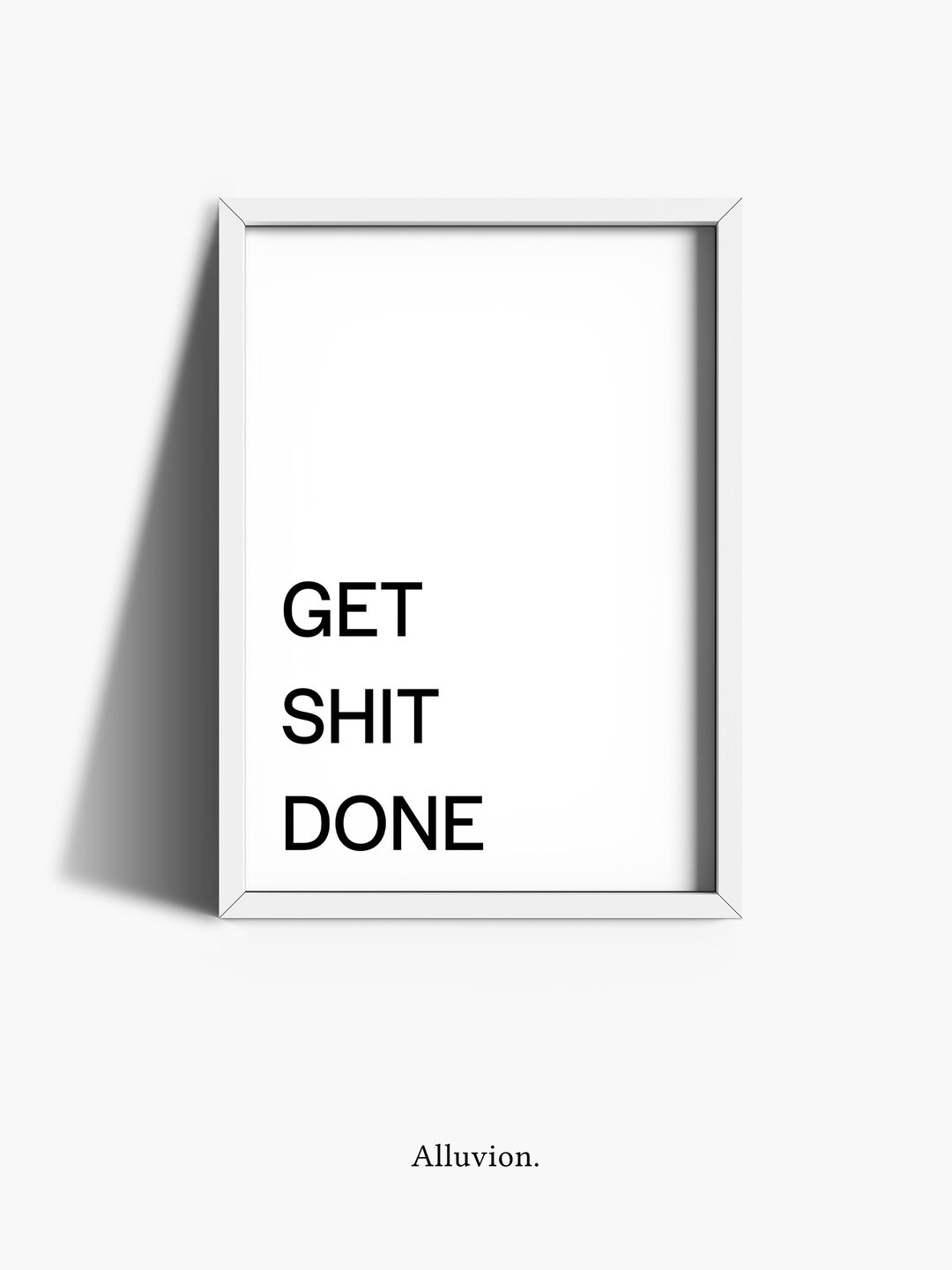 Get Shit Done Print / Impresiones motivacionales / Arte mural de ...