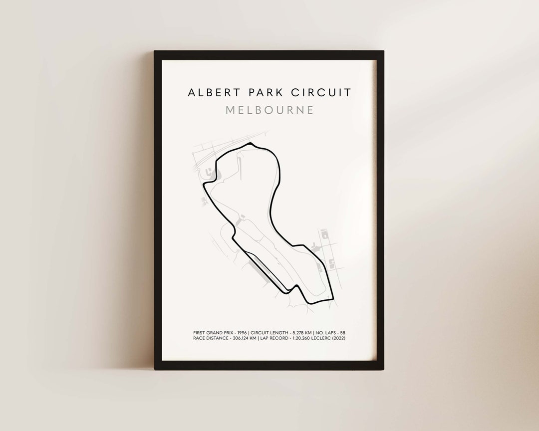 Australian Grand Prix Print F1 Poster Formula 1 Prints Grand Prix Track ...