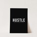Hustle Print Inspirational Wall Art | Motivational Prints | Office ...