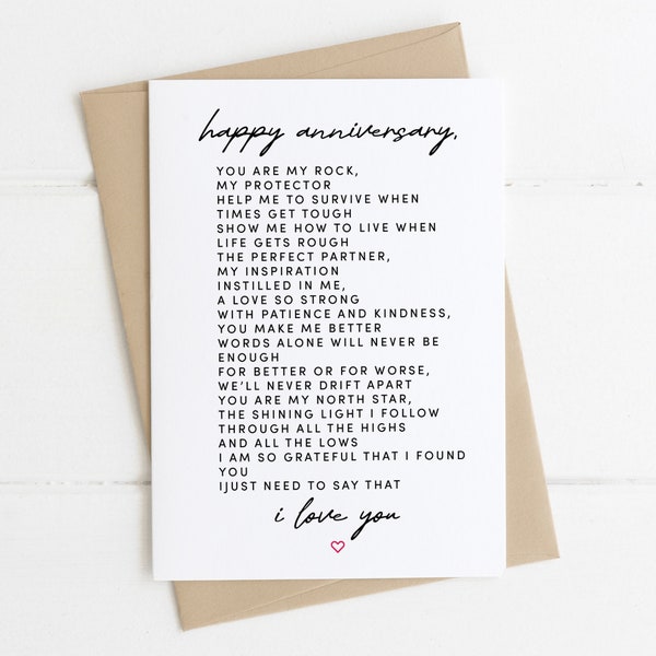 Anniversary Poem - Etsy