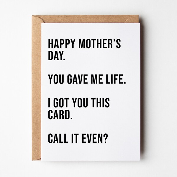 Funny Mothers Day Cards - Etsy