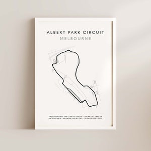 Australian Grand Prix Print F1 Poster Formula 1 Prints Grand Prix Track ...