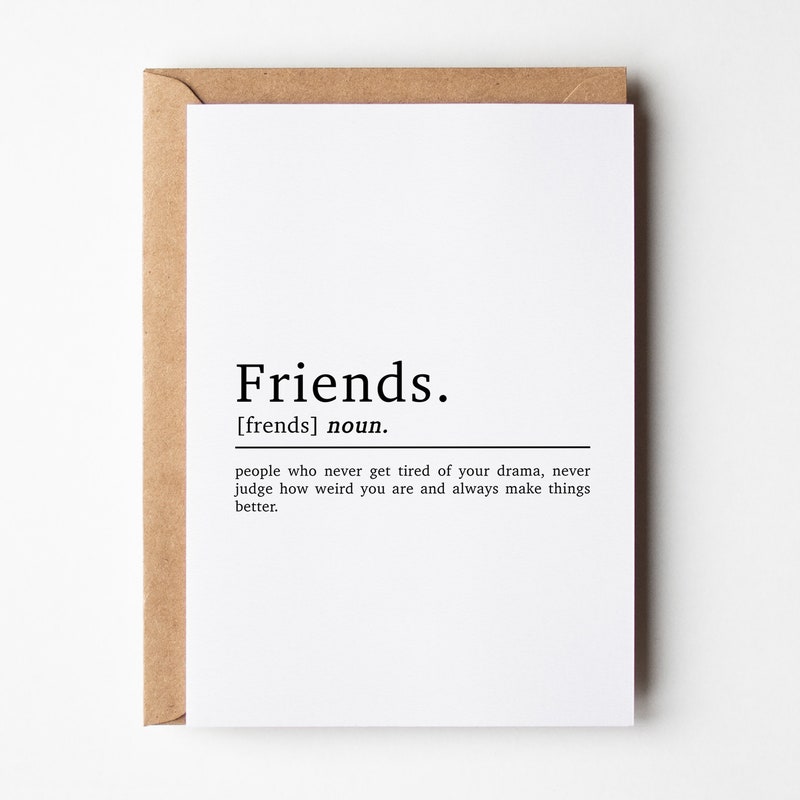 Friendship Card - Etsy